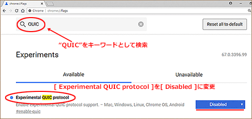 Experimental Quic Protocol